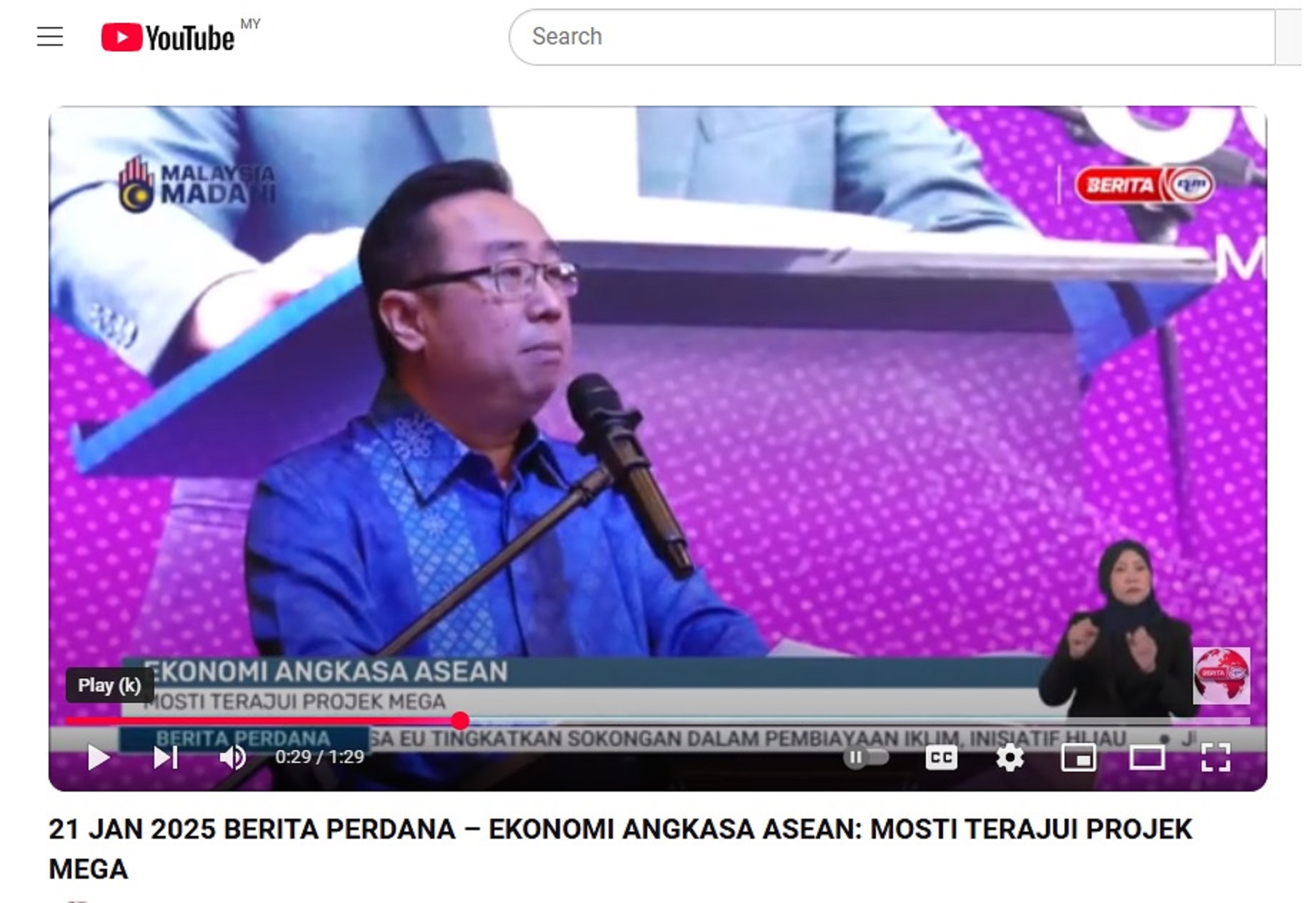 MALAYSIAN SPACE AGENCY (MYSA) – MOSTI
