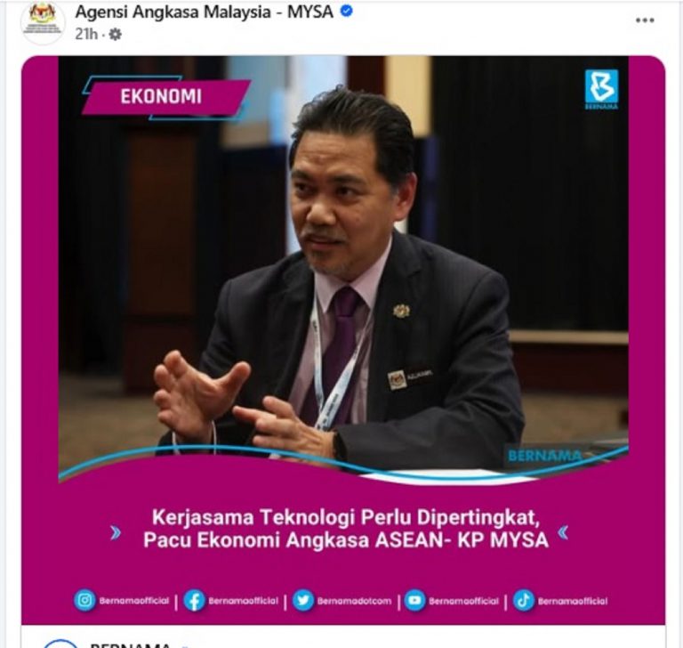 MALAYSIAN SPACE AGENCY (MYSA) – MOSTI